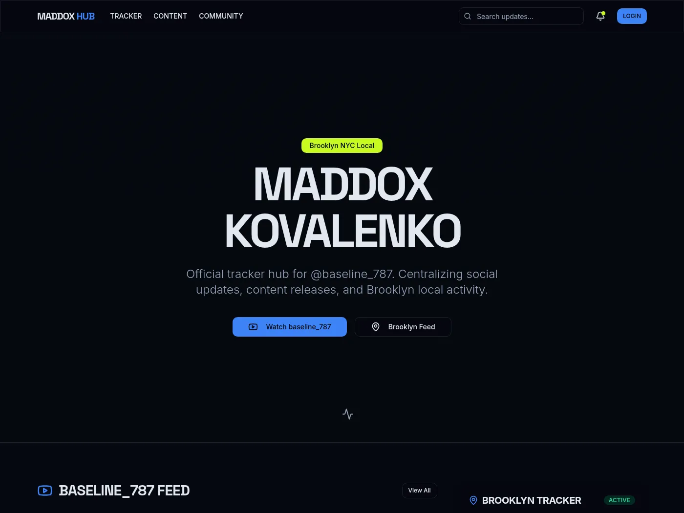 Maddox Tracker Hub