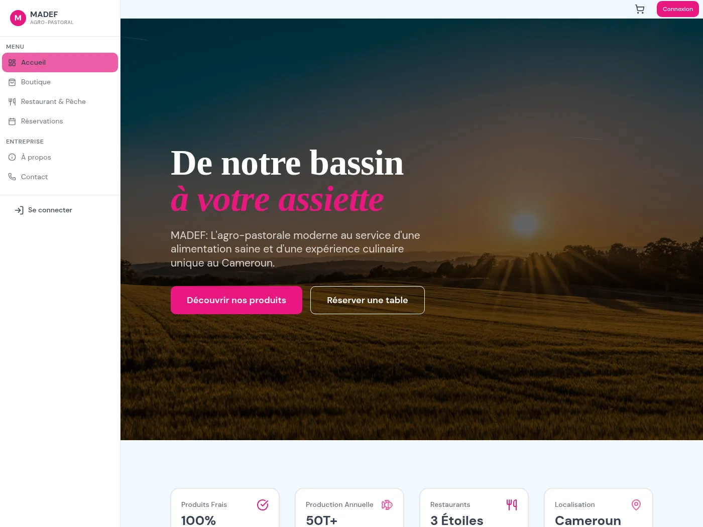 MADEF Agro Web Platform