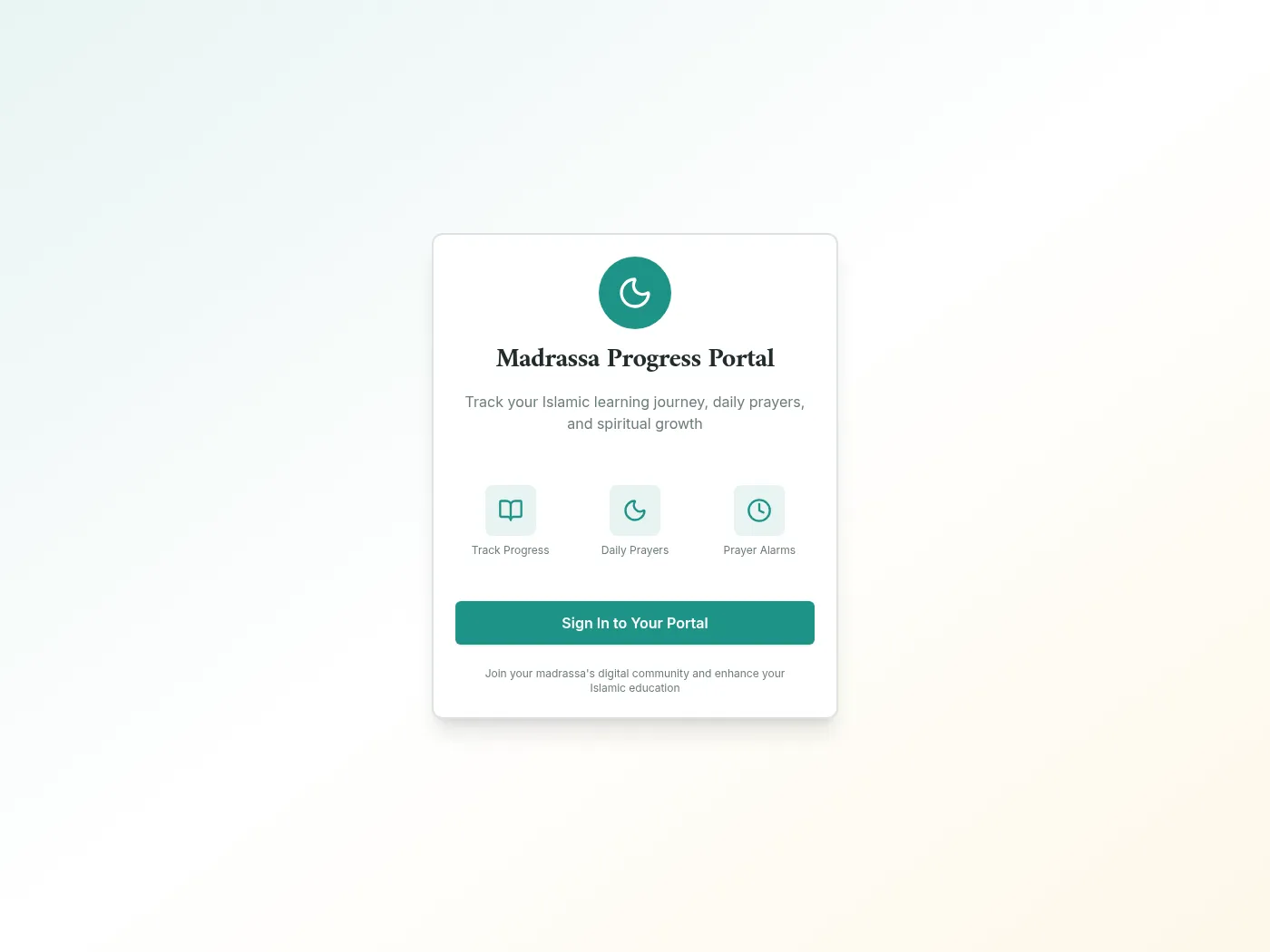 Madrassa Progress Portal