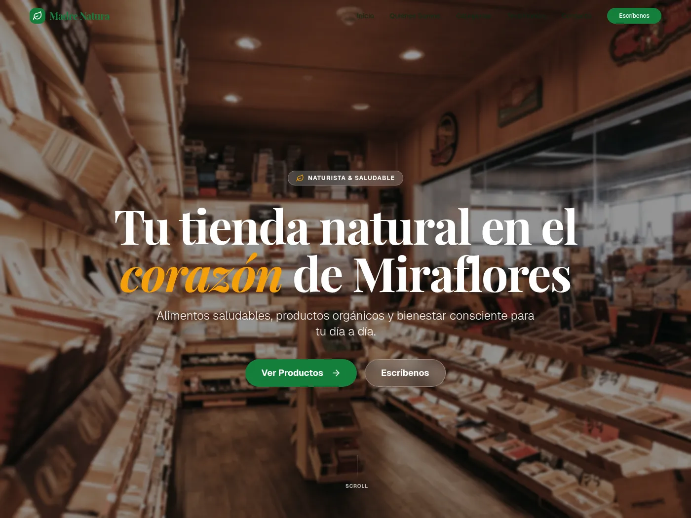Madre Natura Website