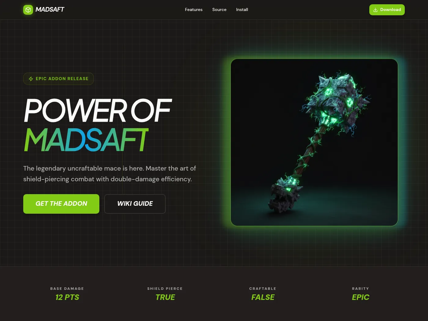 Madsaft Minecraft Addon