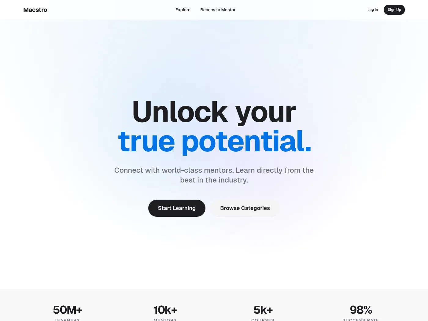 Maestro Mentorship Platform