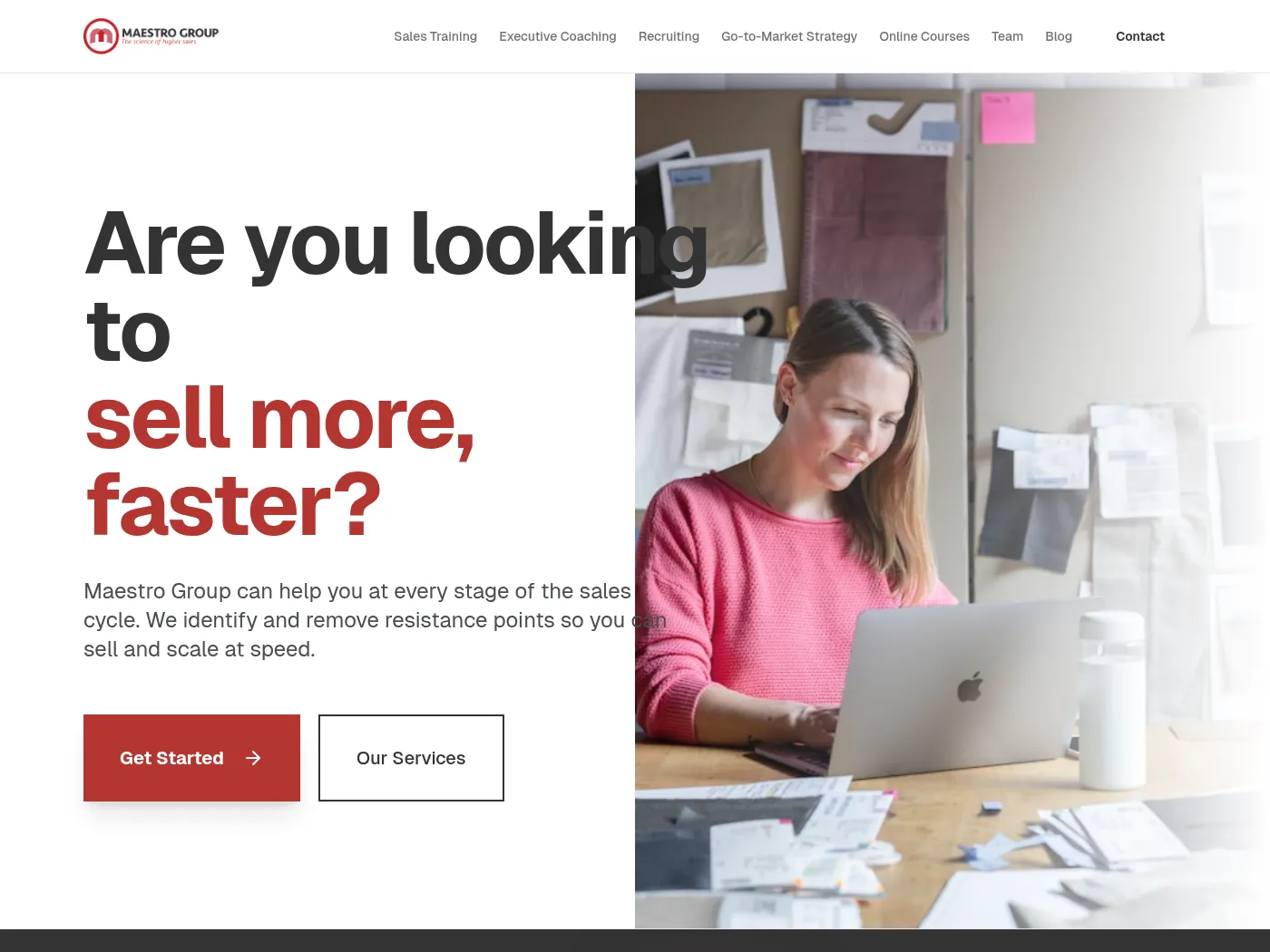 Maestro Group Web Redesign