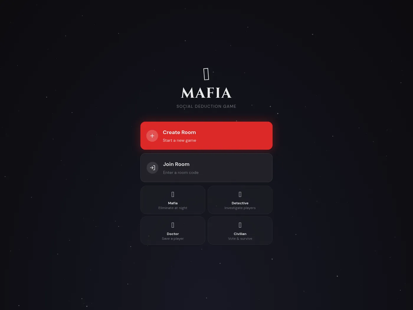 Mafia Real-Time Social Game