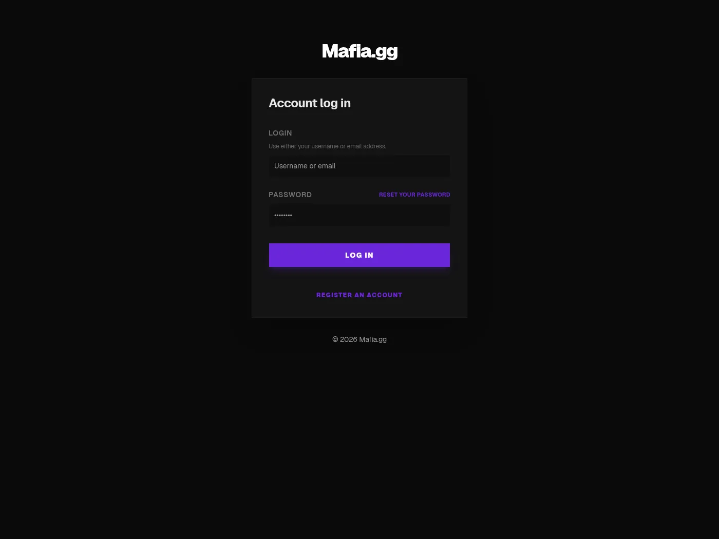 Mafia.gg UI Clone