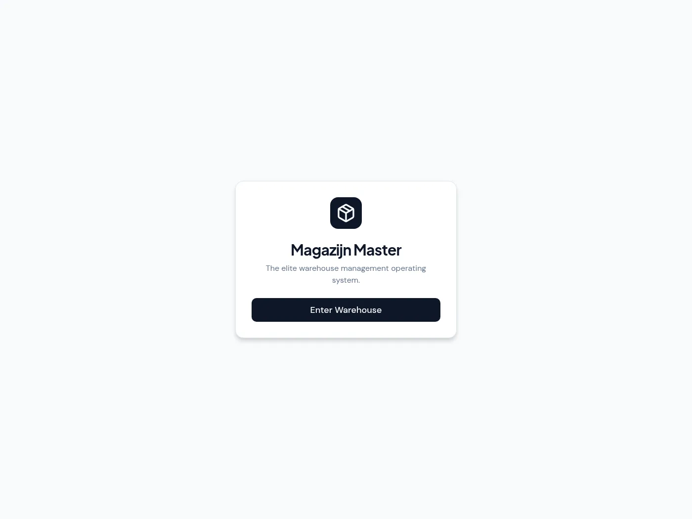 Magazijn Master