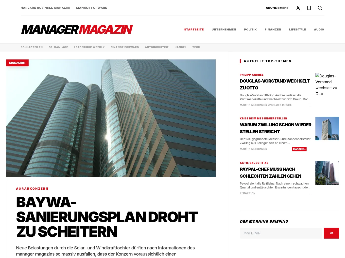 Manager Magazin Clone