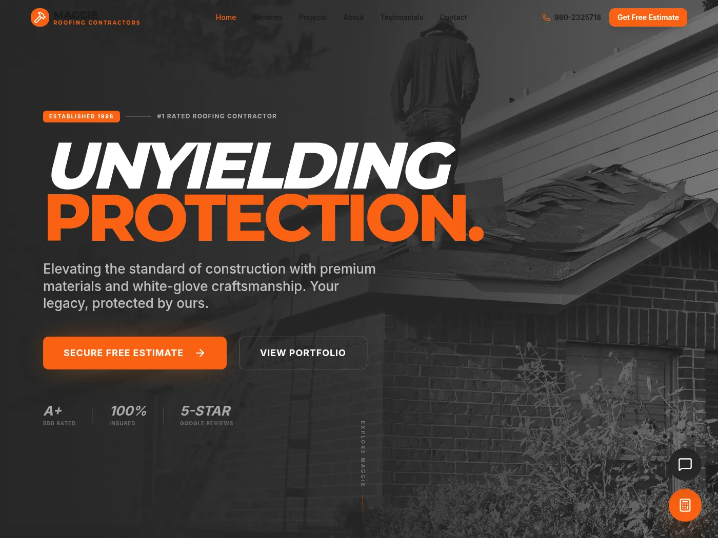 Maggie Roofing Website Launch