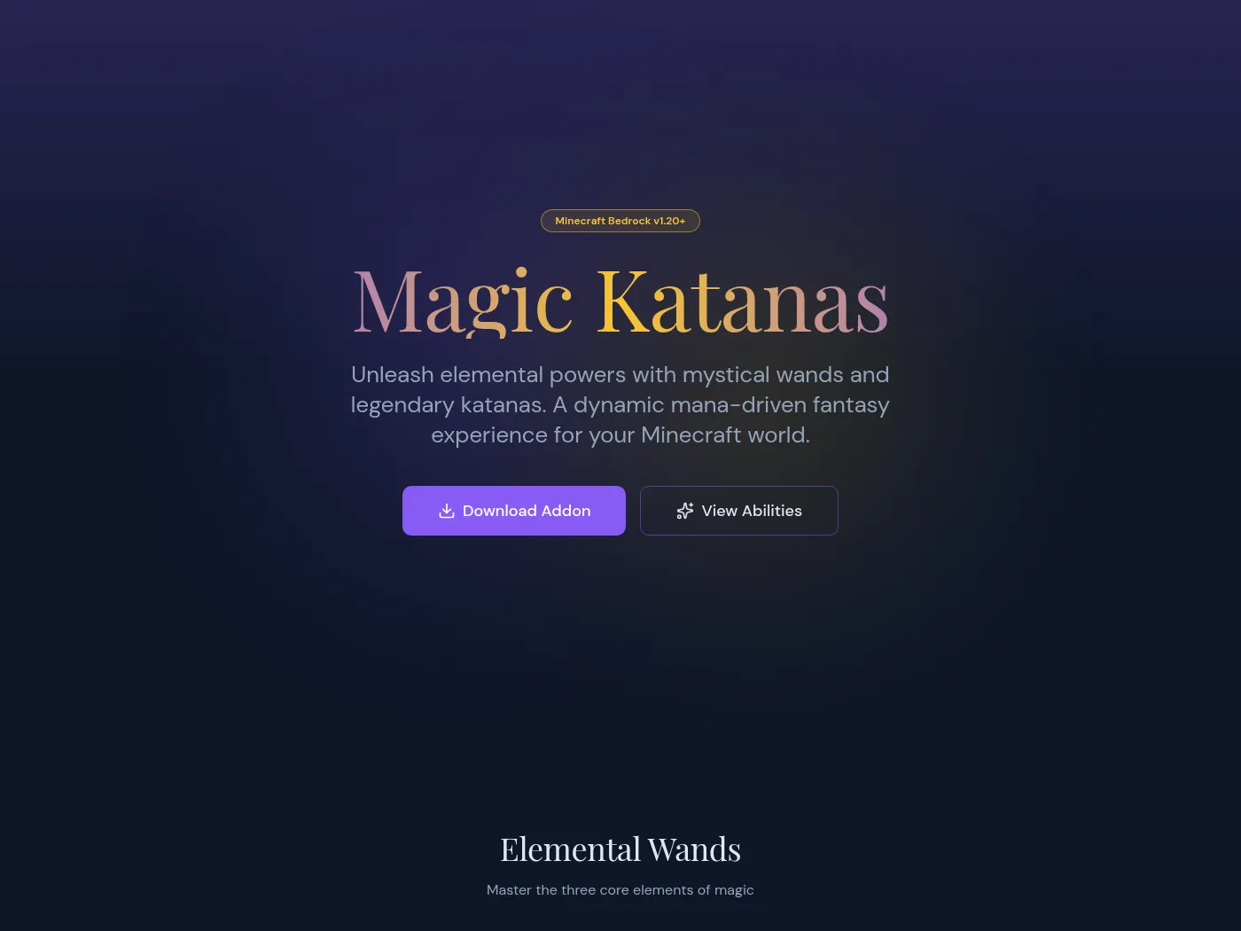 Magic Katanas Addon