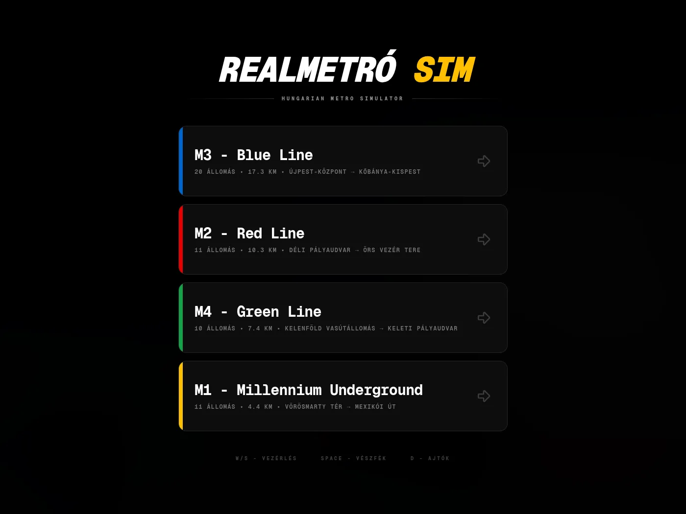 RealMetró Simulator