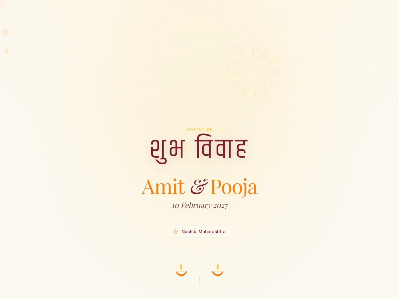 Maharashtrian 3D Wedding Invite