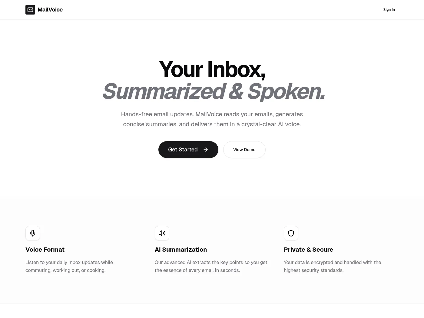 Mail Voice Agent