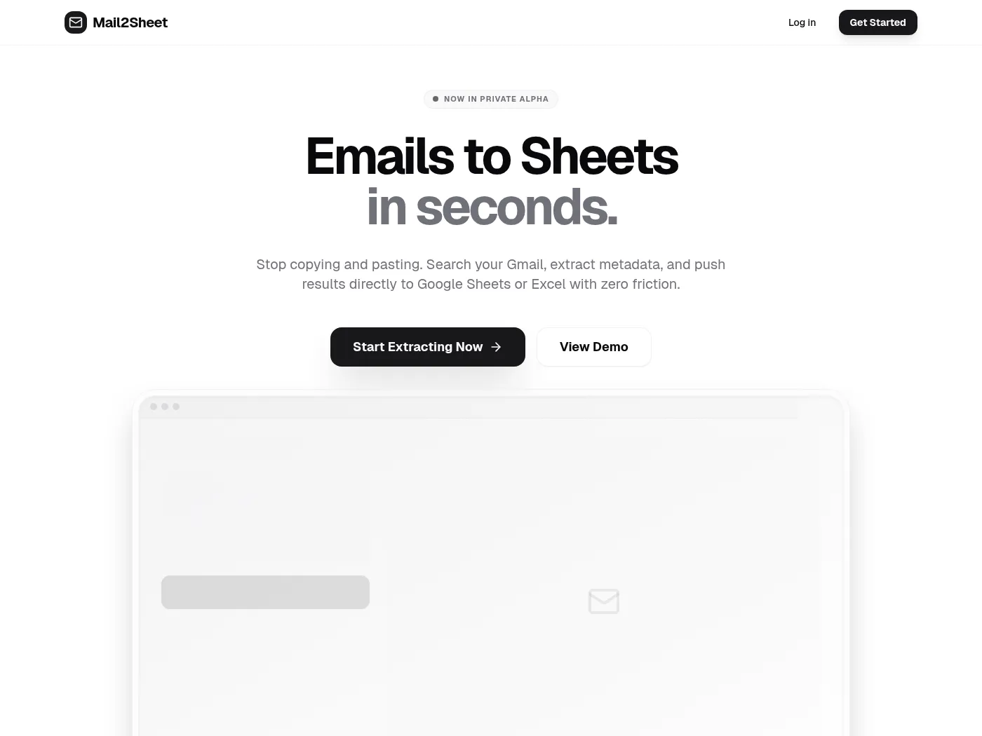 Mail2Sheet Desktop