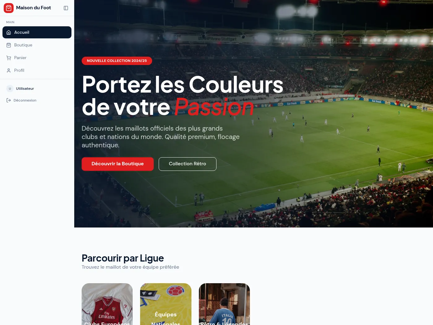 Maillot Foot Boutique