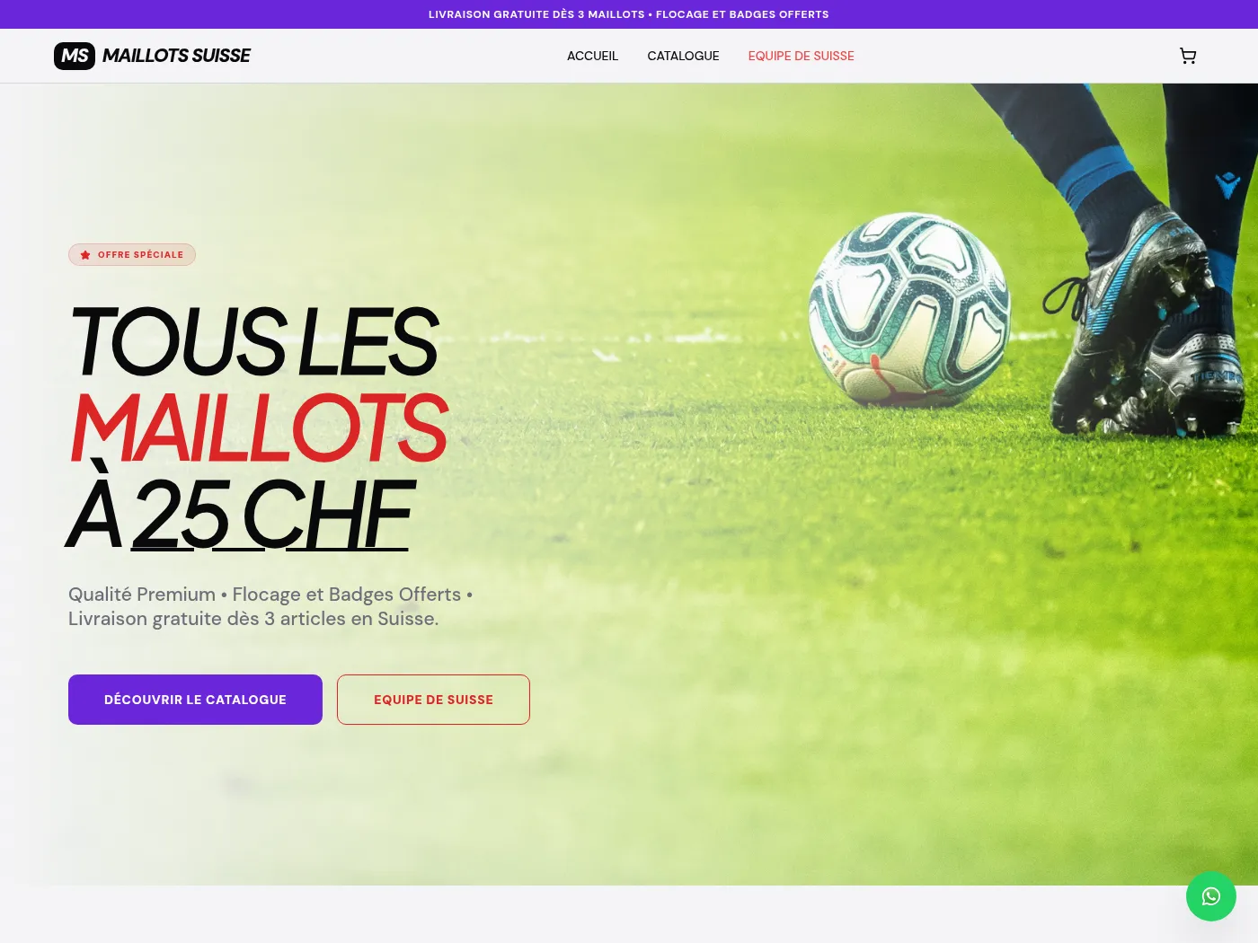 Maillots Suisse Pro Shop