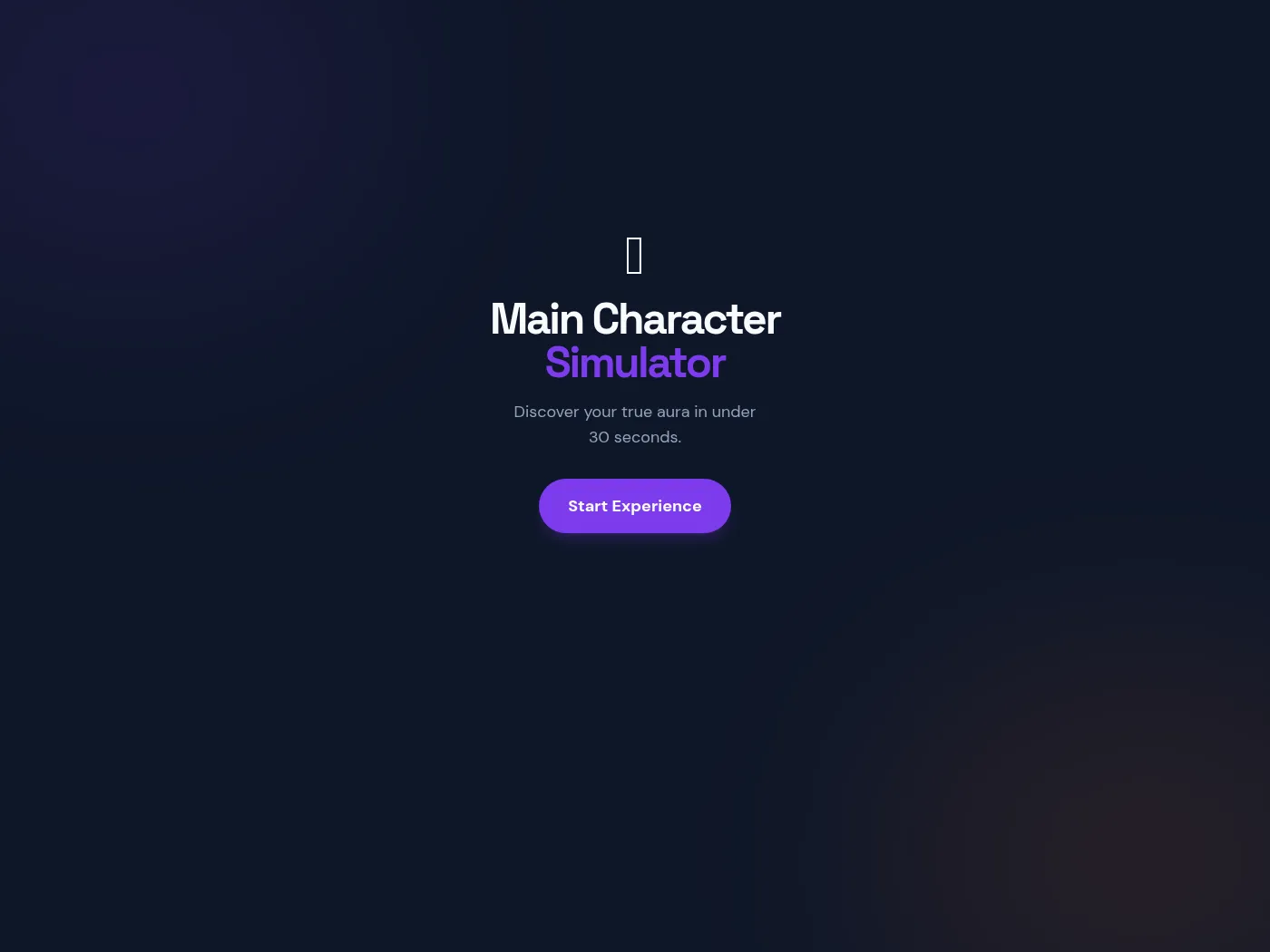 Main Character Simulator