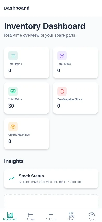 Maintenance Inventory Sync