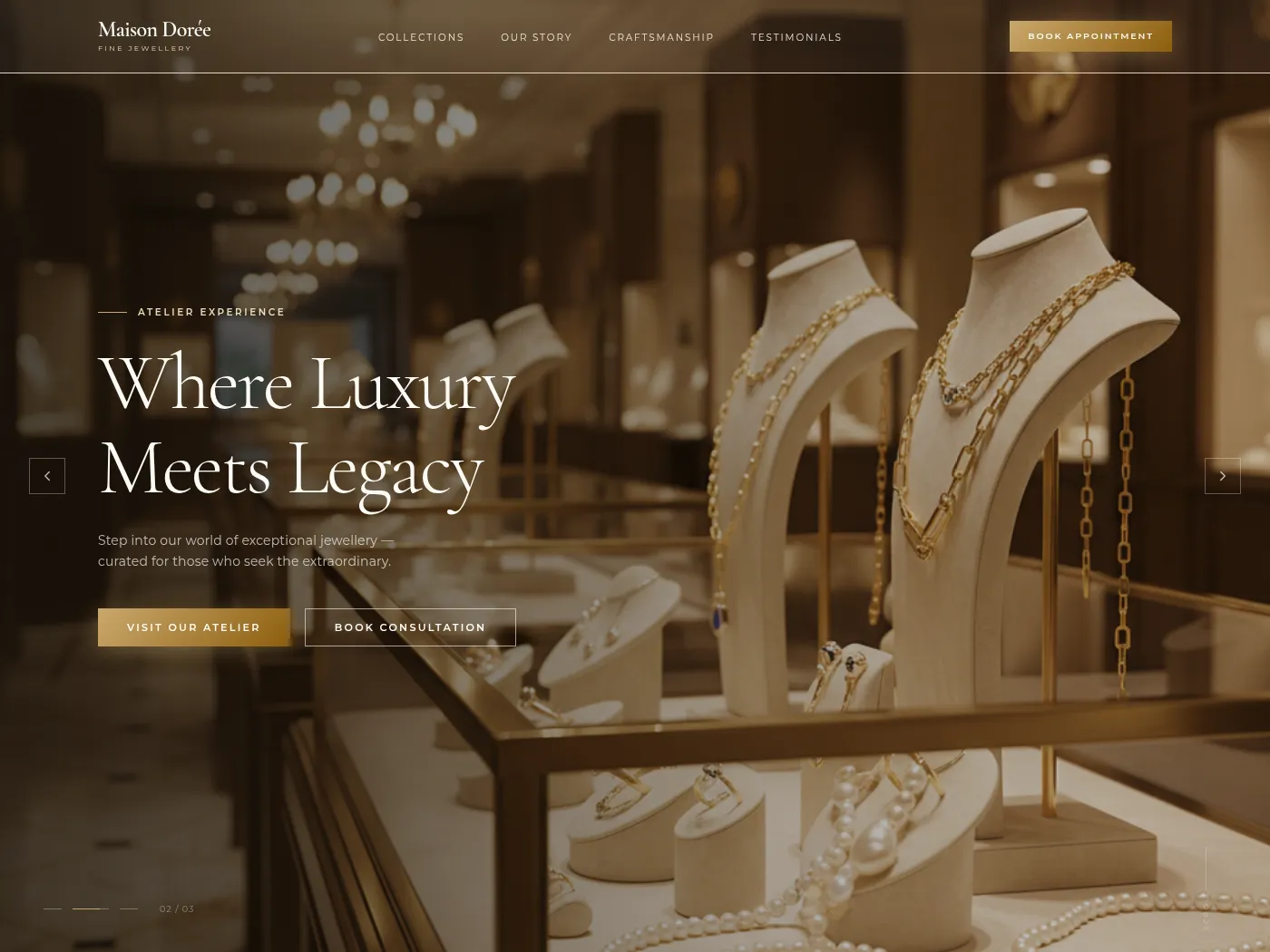 Maison Dorée Web Template