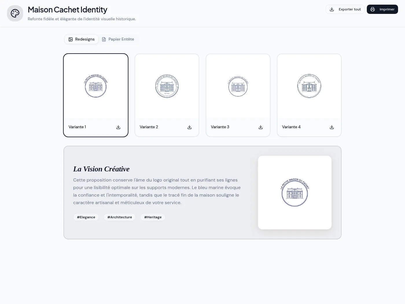 Maison Cachet Logo Redesign