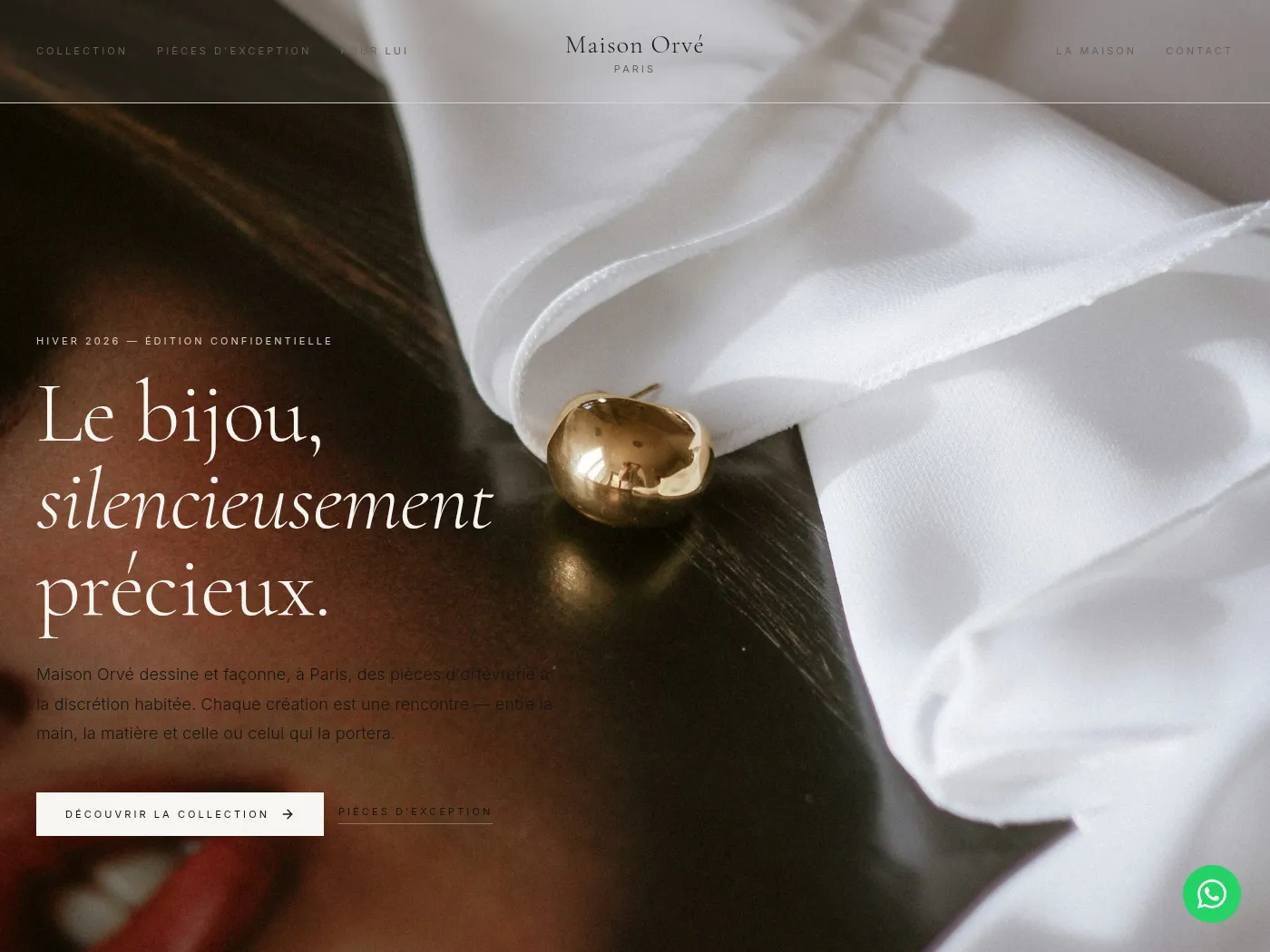Maison Orvé Luxe Vitrine