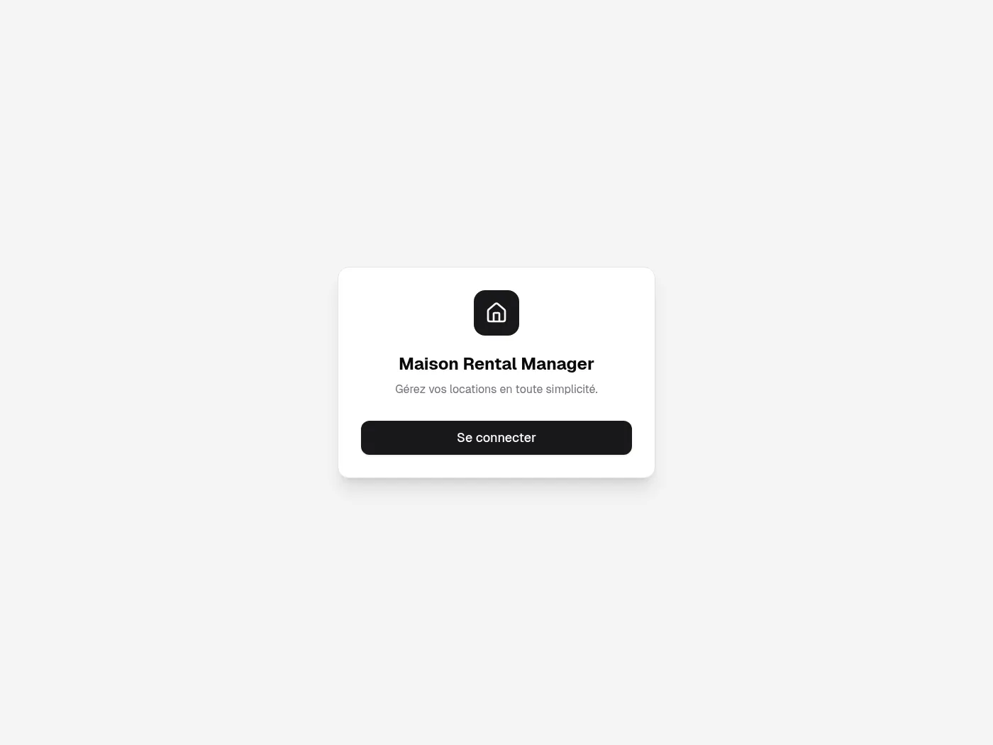 Maison Rental Manager