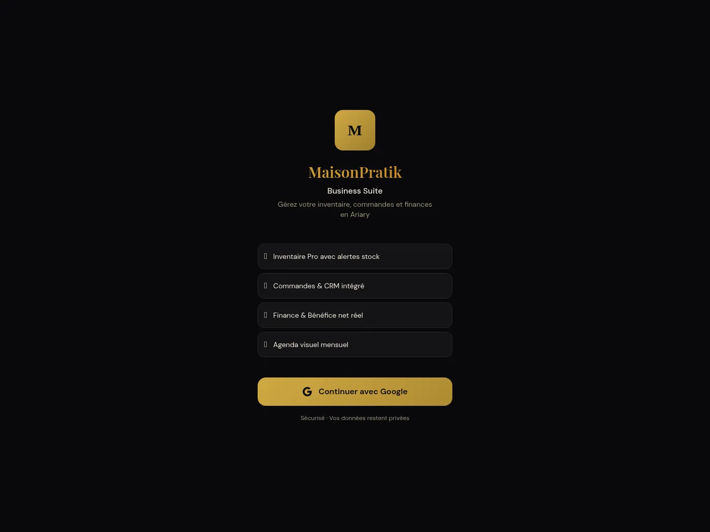 MaisonPratik Business Suite
