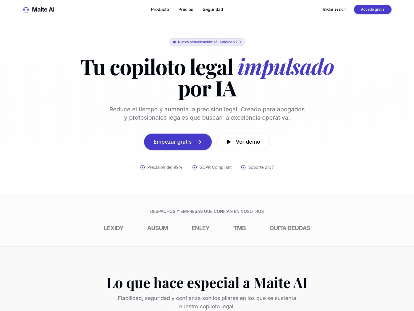 Maite.ai Clone