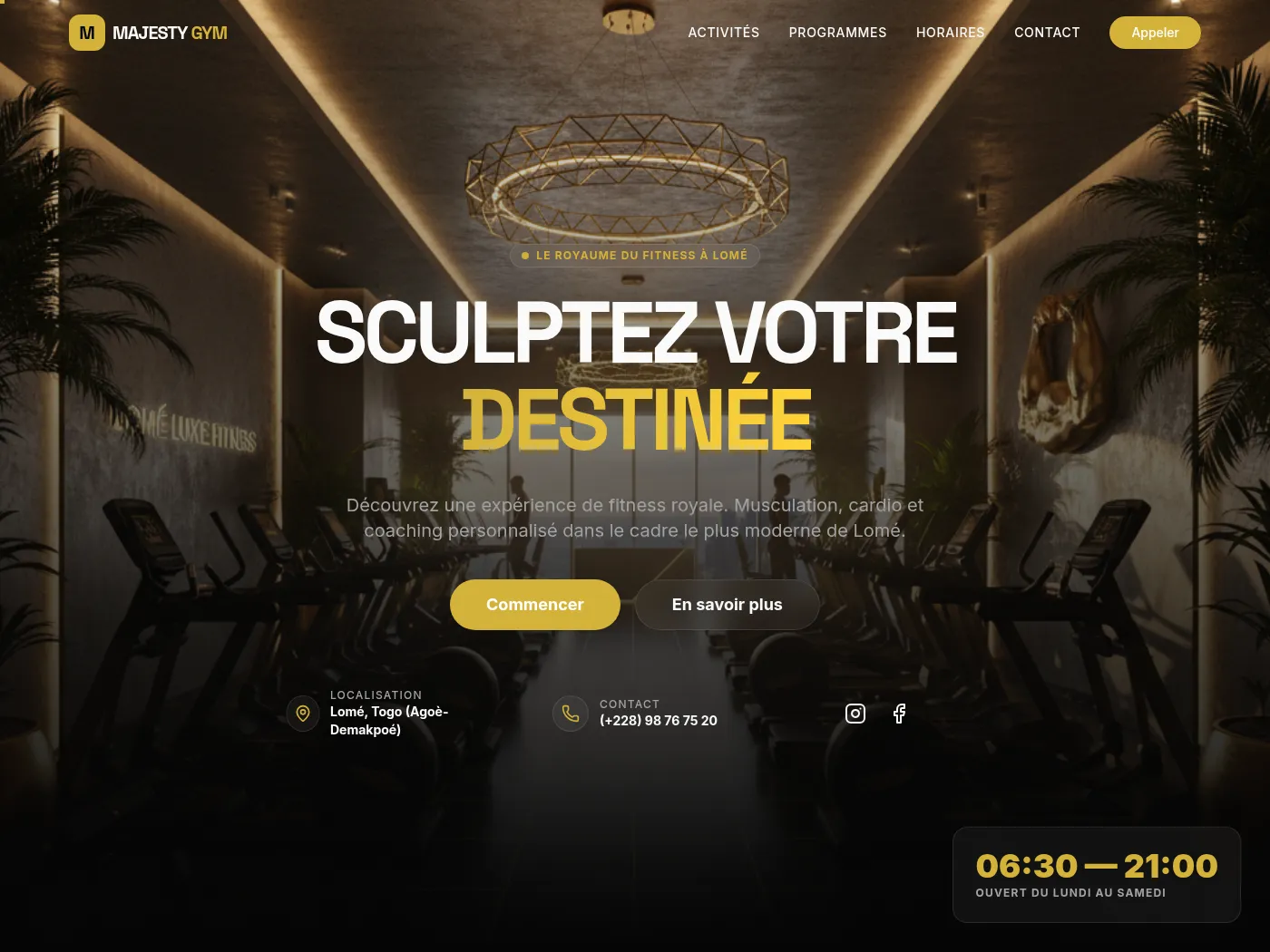 Majesty Gym Website