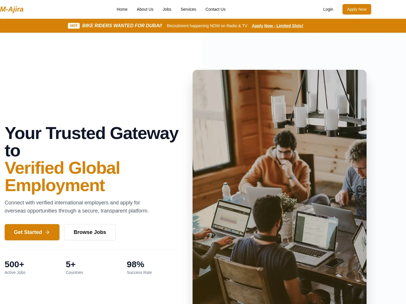MAjira Web Clone