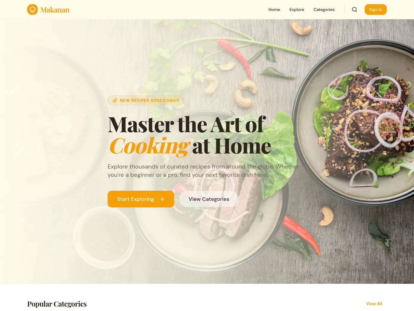 Makanan Recipe Explorer