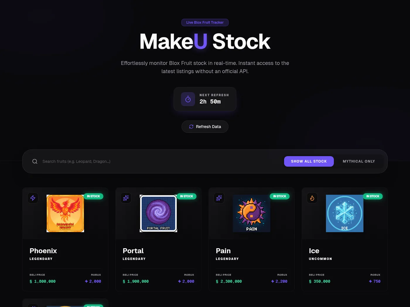 MakeU Blox Stock Checker