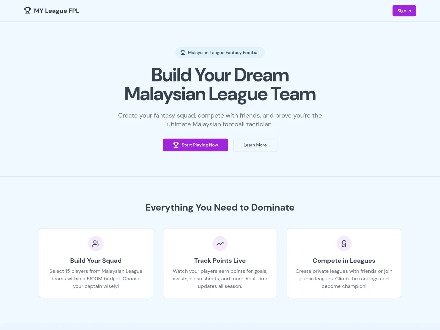 MY League FPL Hub