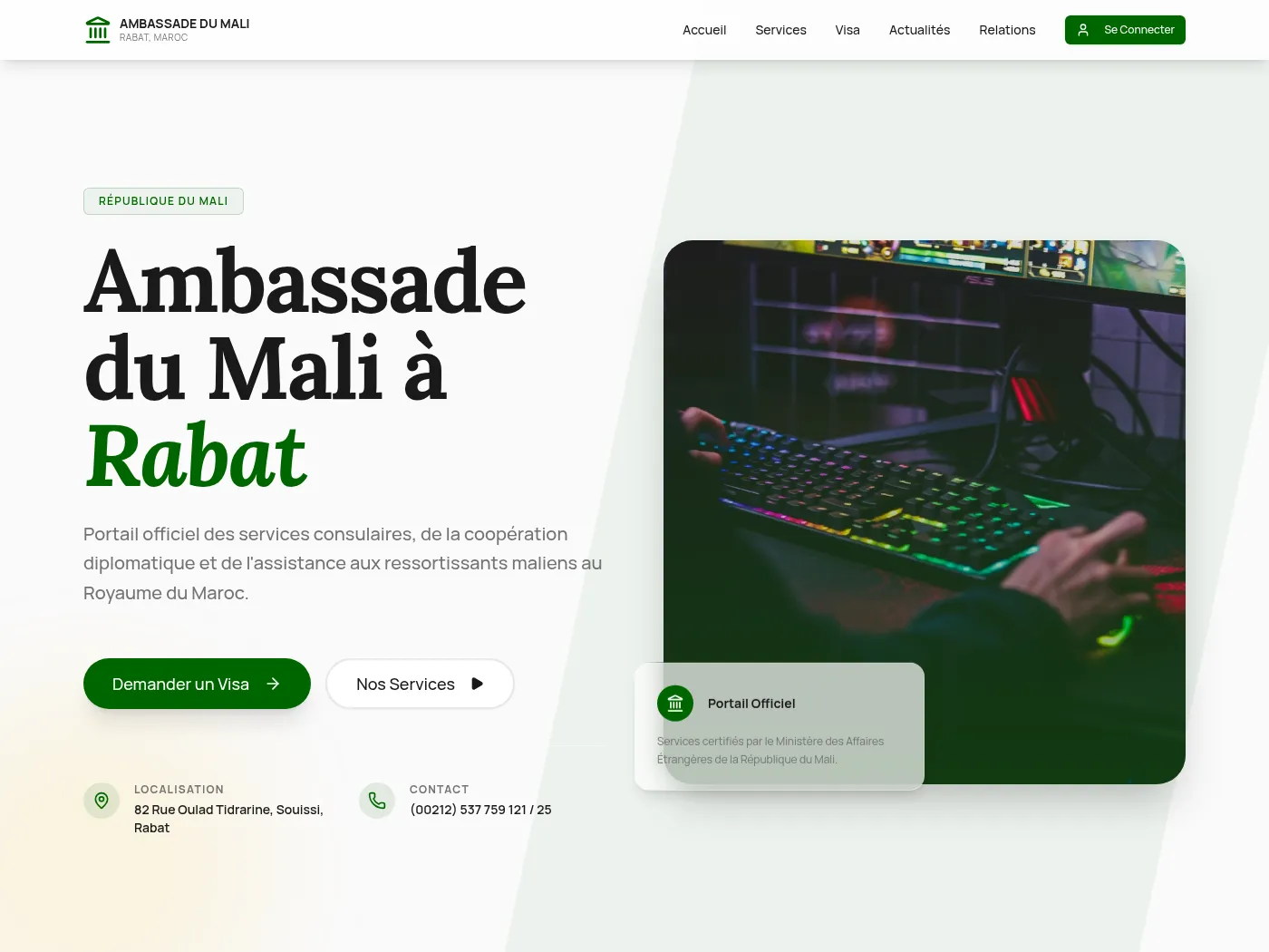Mali Embassy Rabat Portal