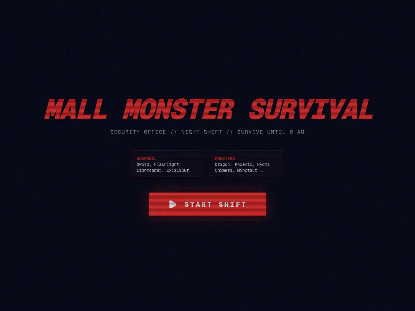Mall Monster Survival