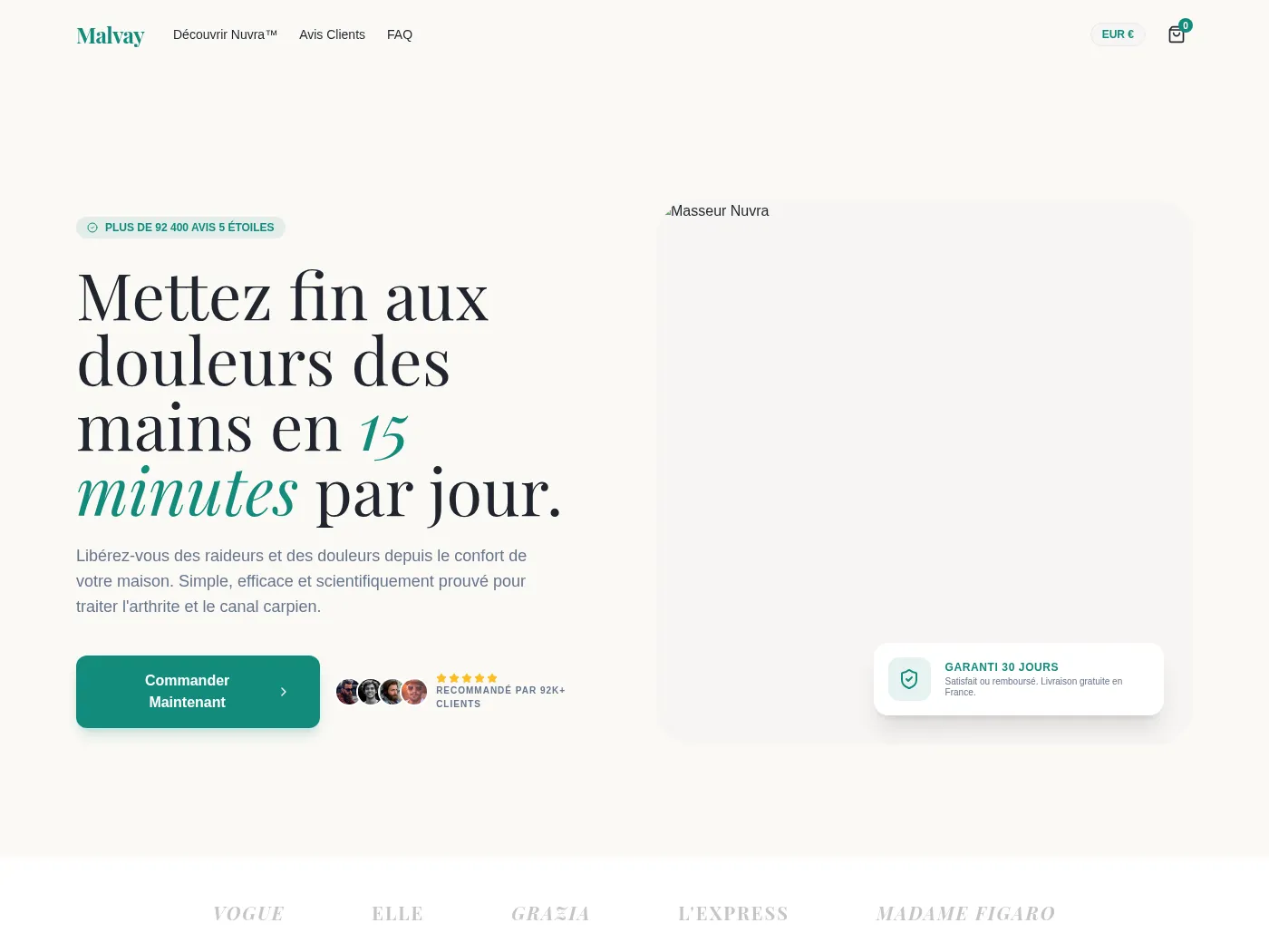 Malvay France Relaunch