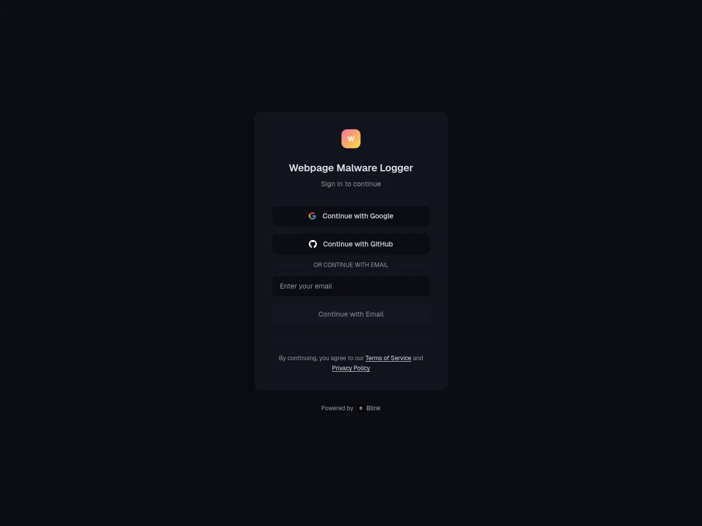 Webpage Malware Logger