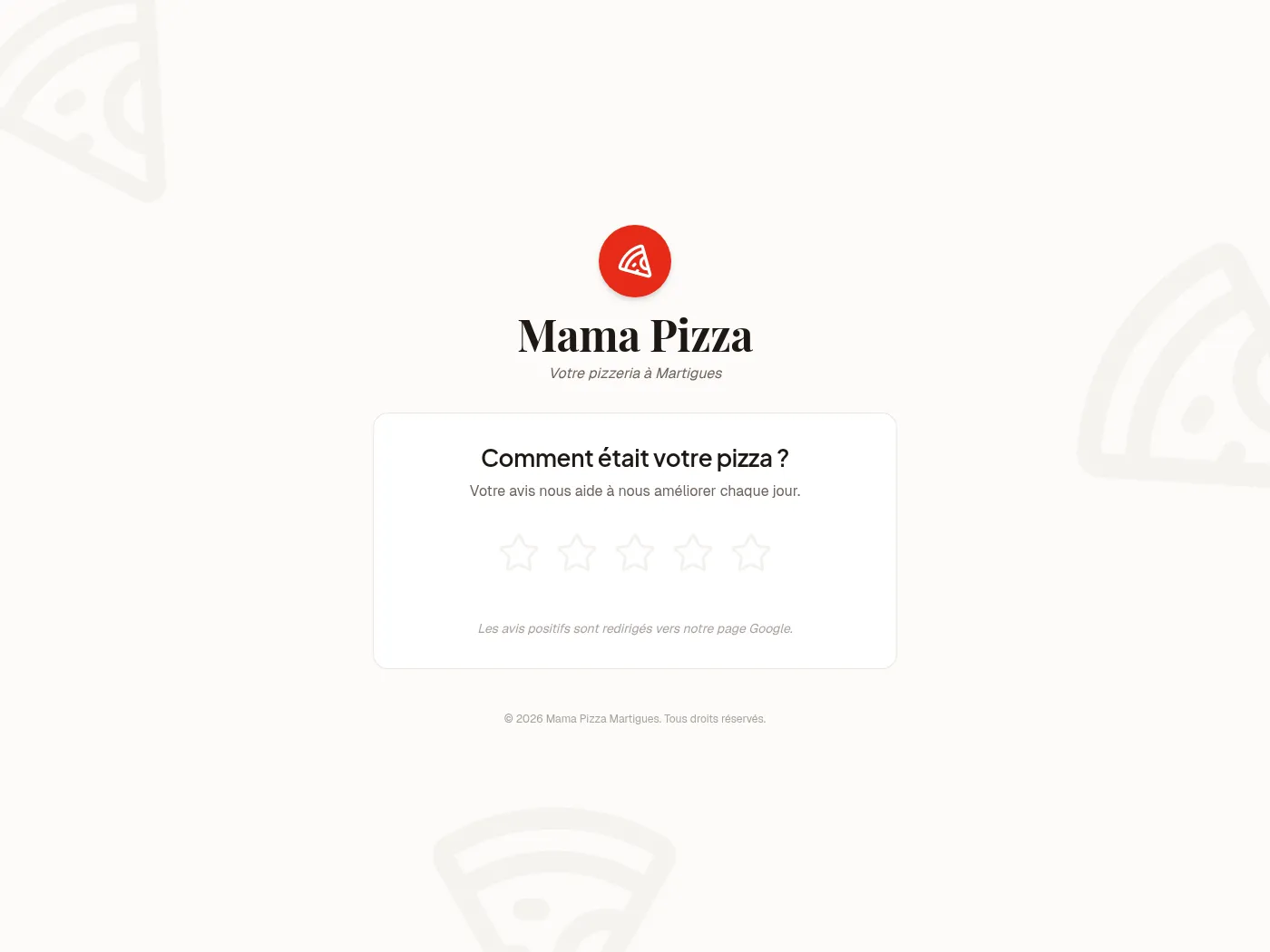 Mama Pizza Avis Page