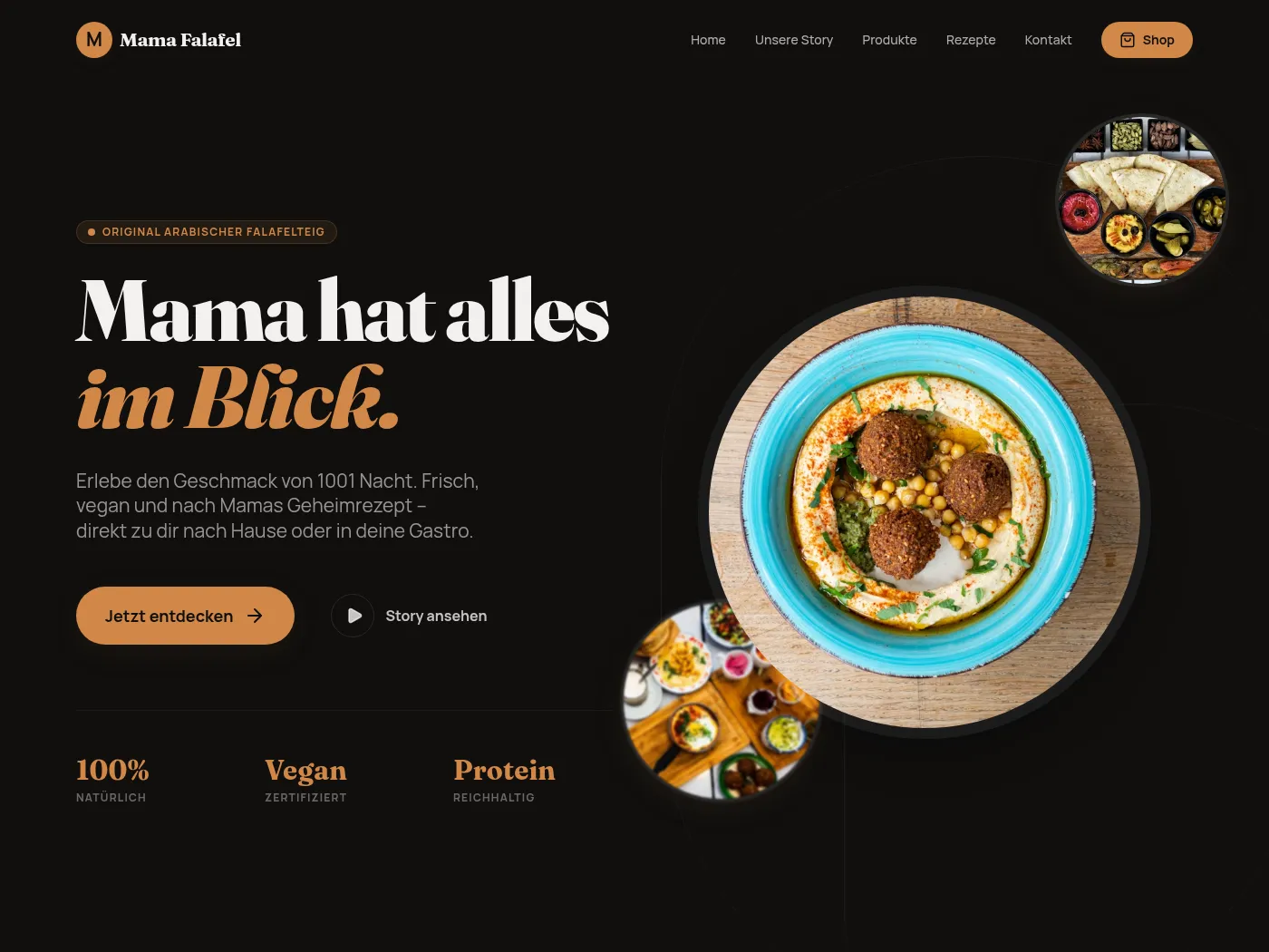 MamaFalafel 3D Web Experience