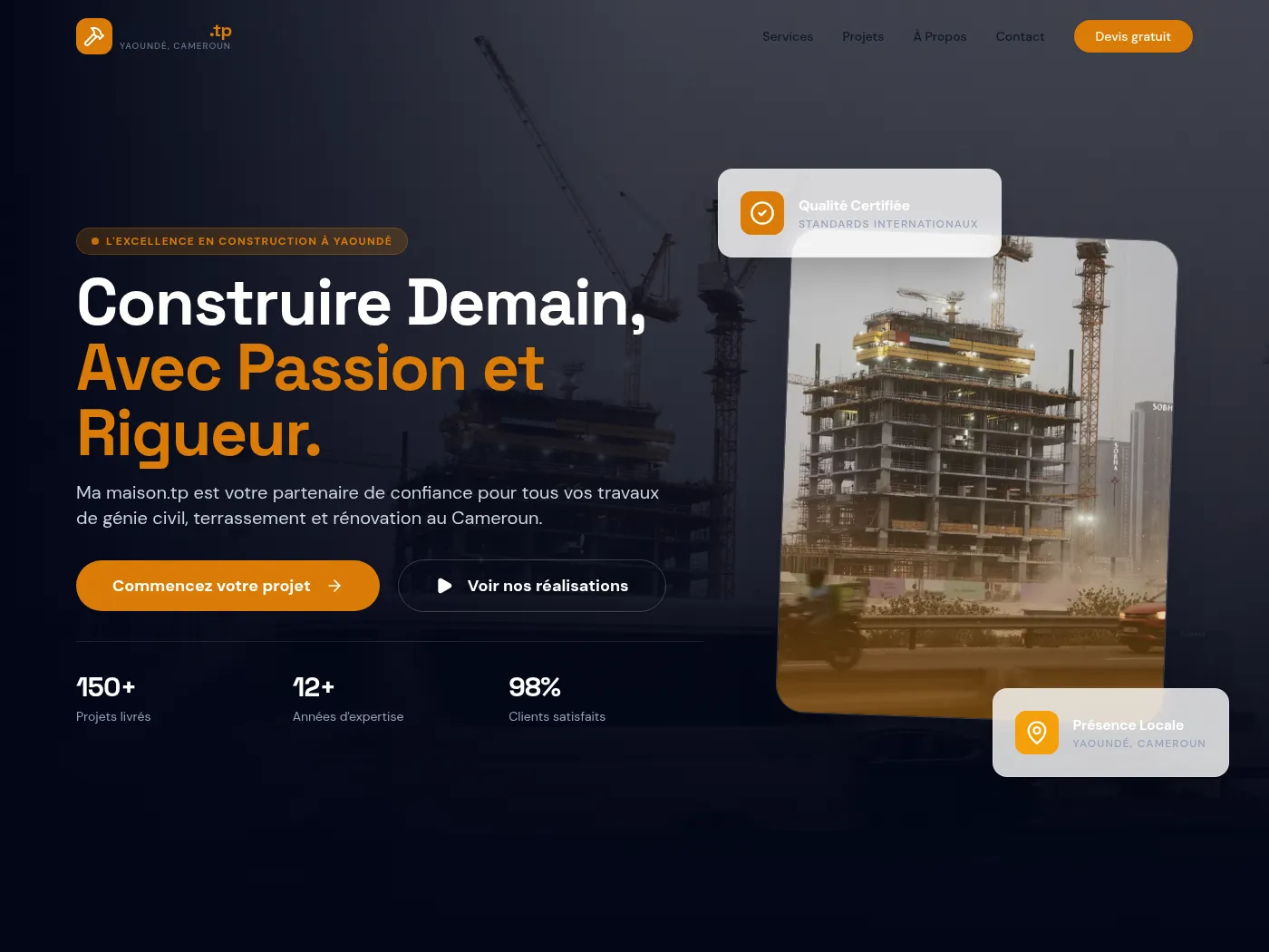 MaMaisonTP Website