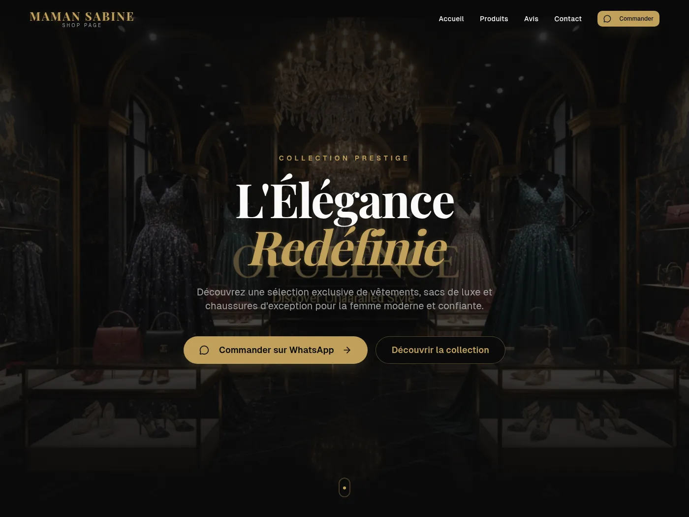 MAMAN SABINE Shop Page