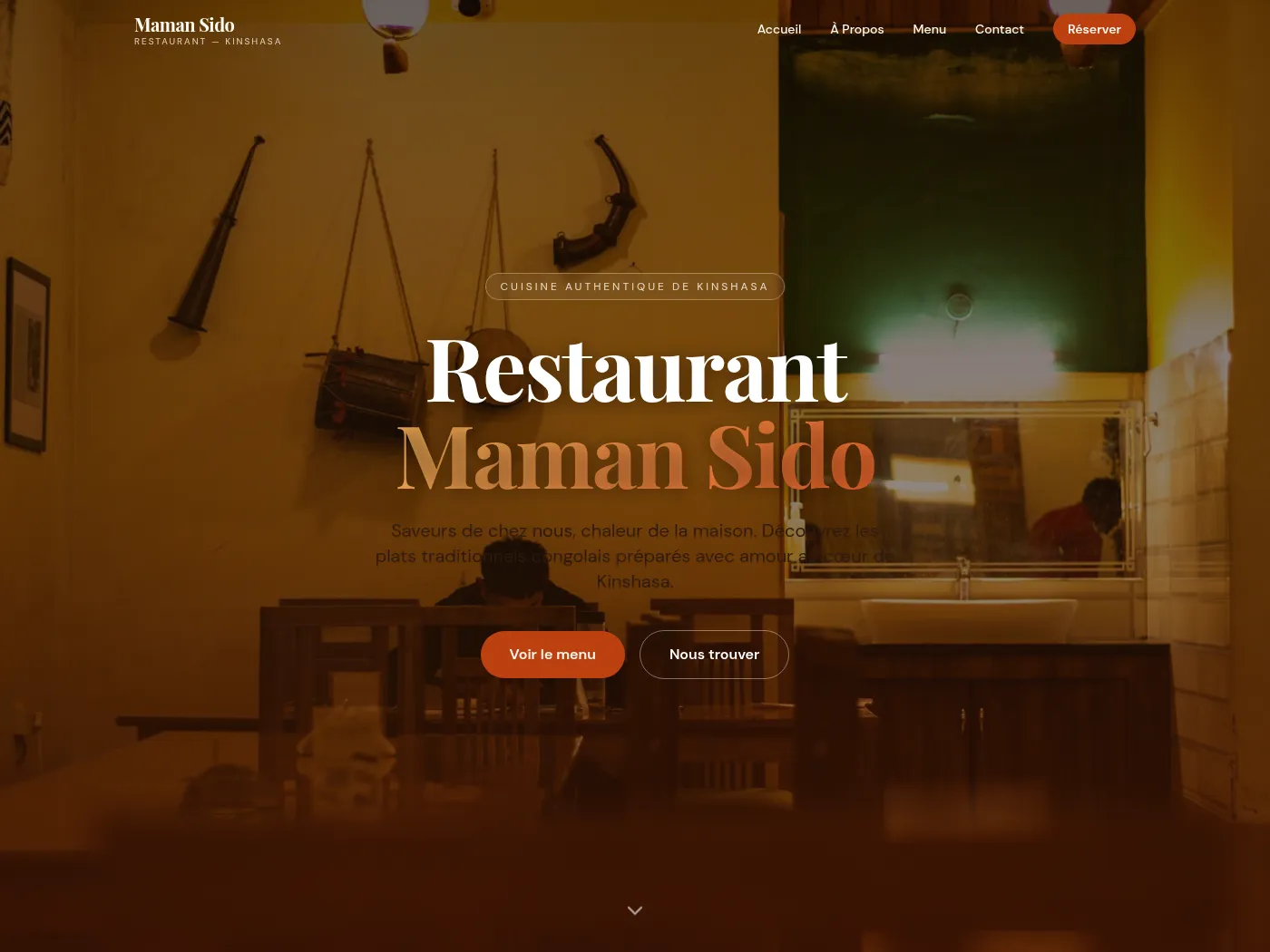 Maman Sido Restaurant Site