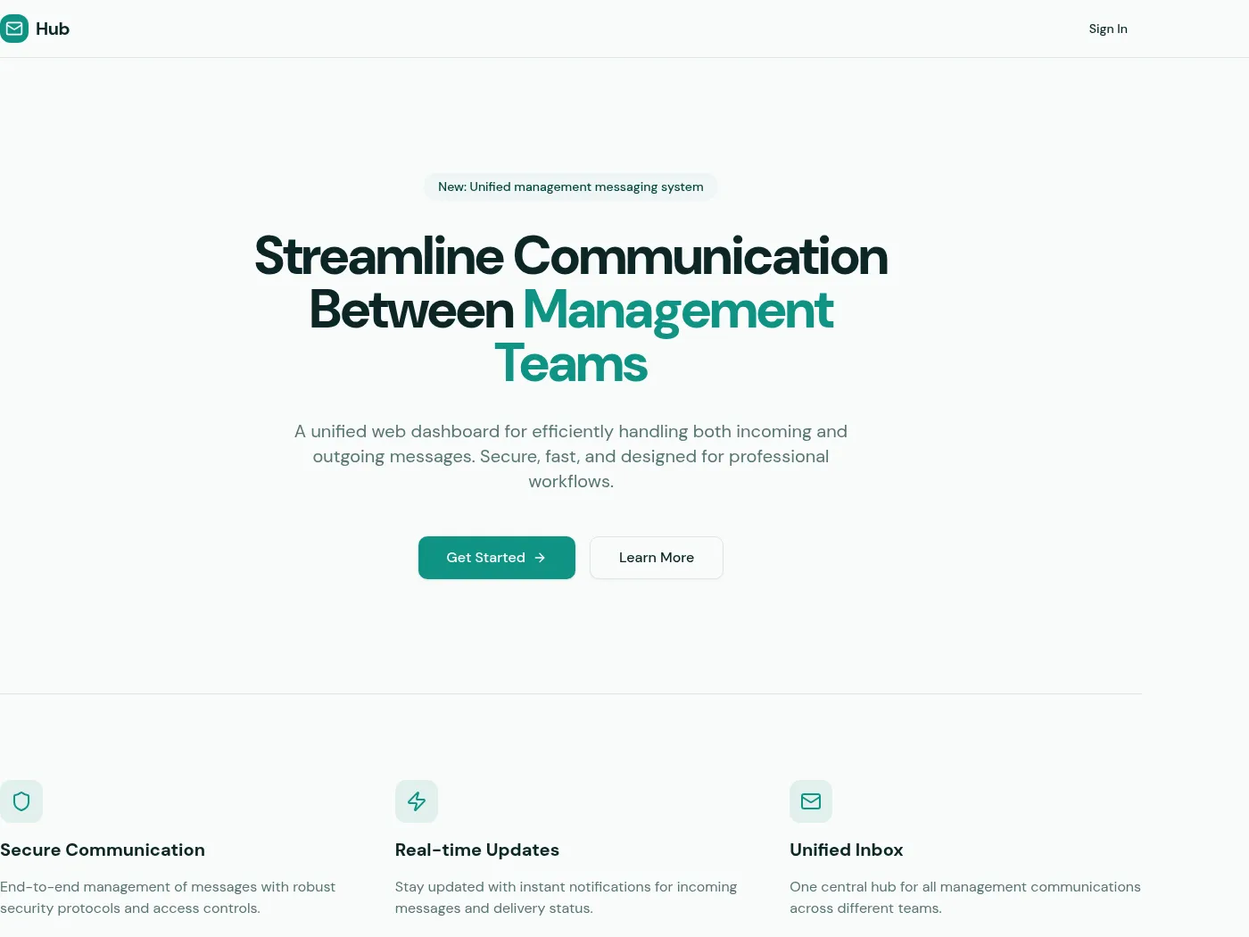 Manager Message Hub