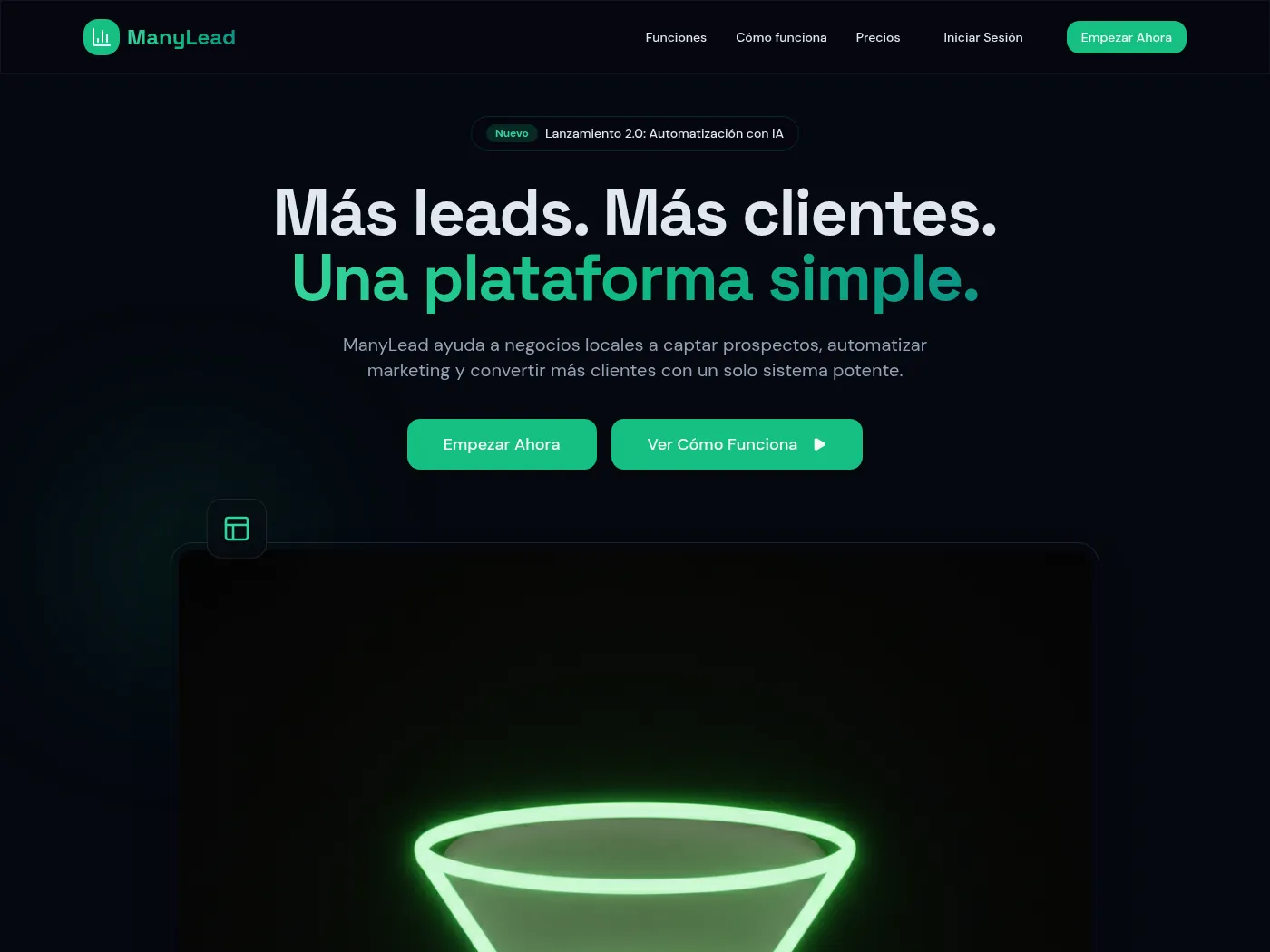 ManyLead SaaS Landing