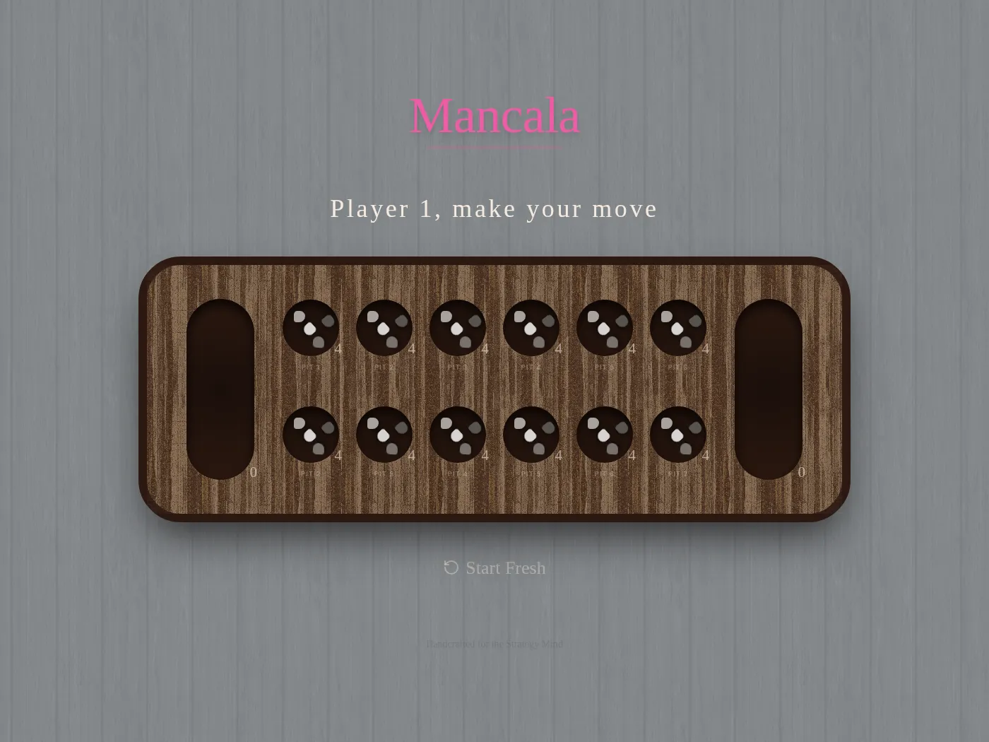 Digital Mancala Game
