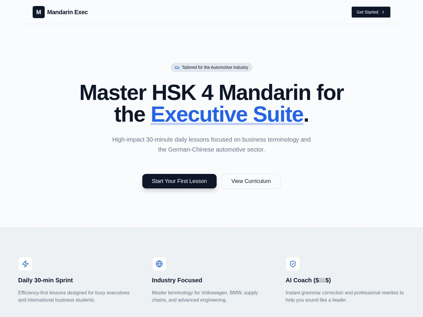 Mandarin Exec Coach