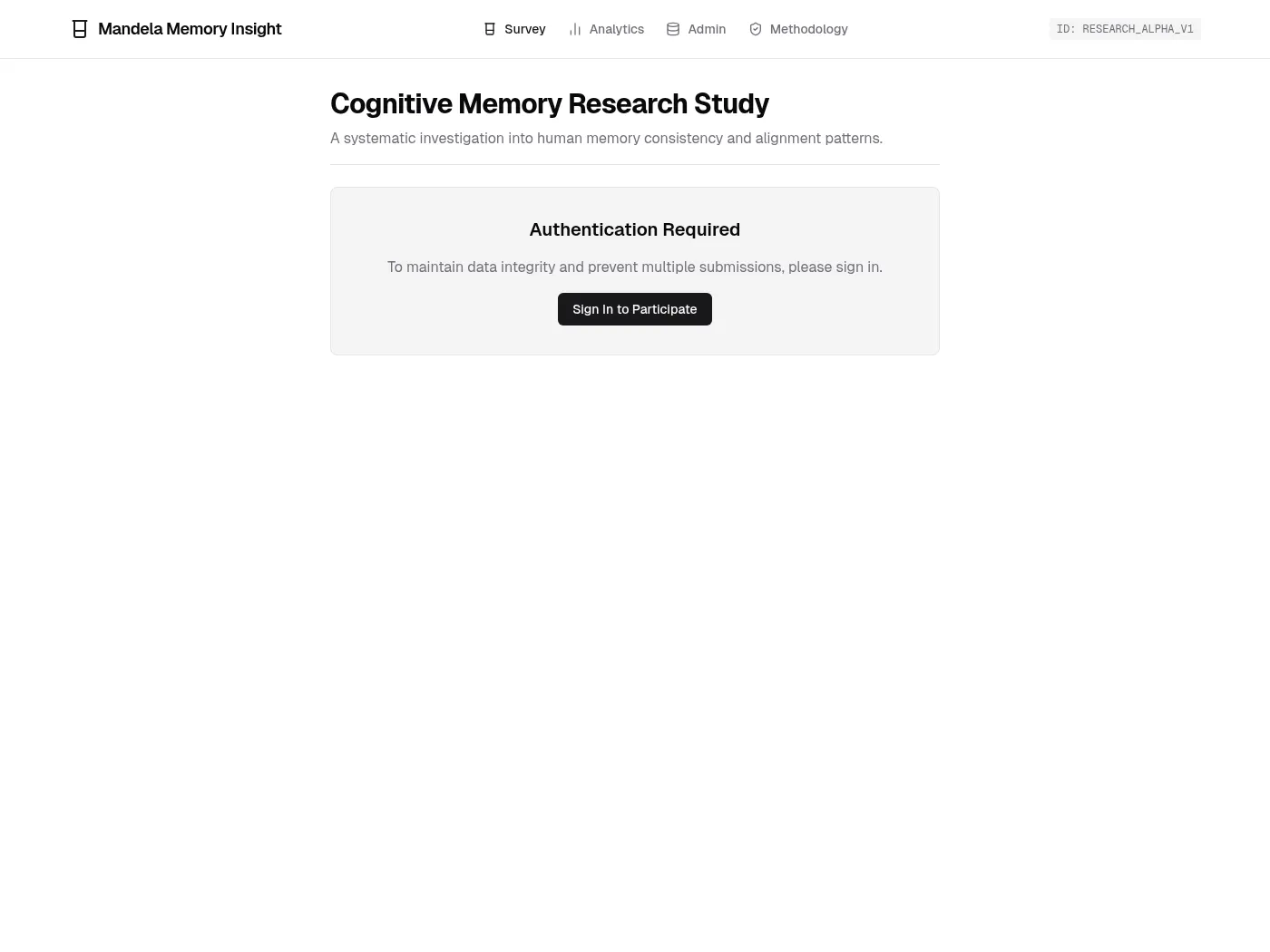 Mandela Memory Insight