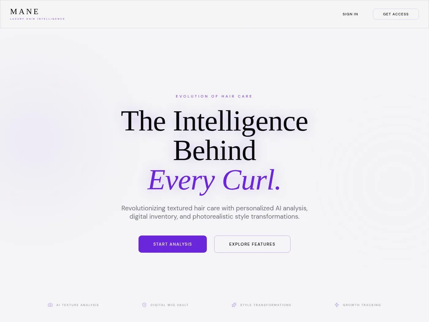 MANE — Luxury Hair Intelligence