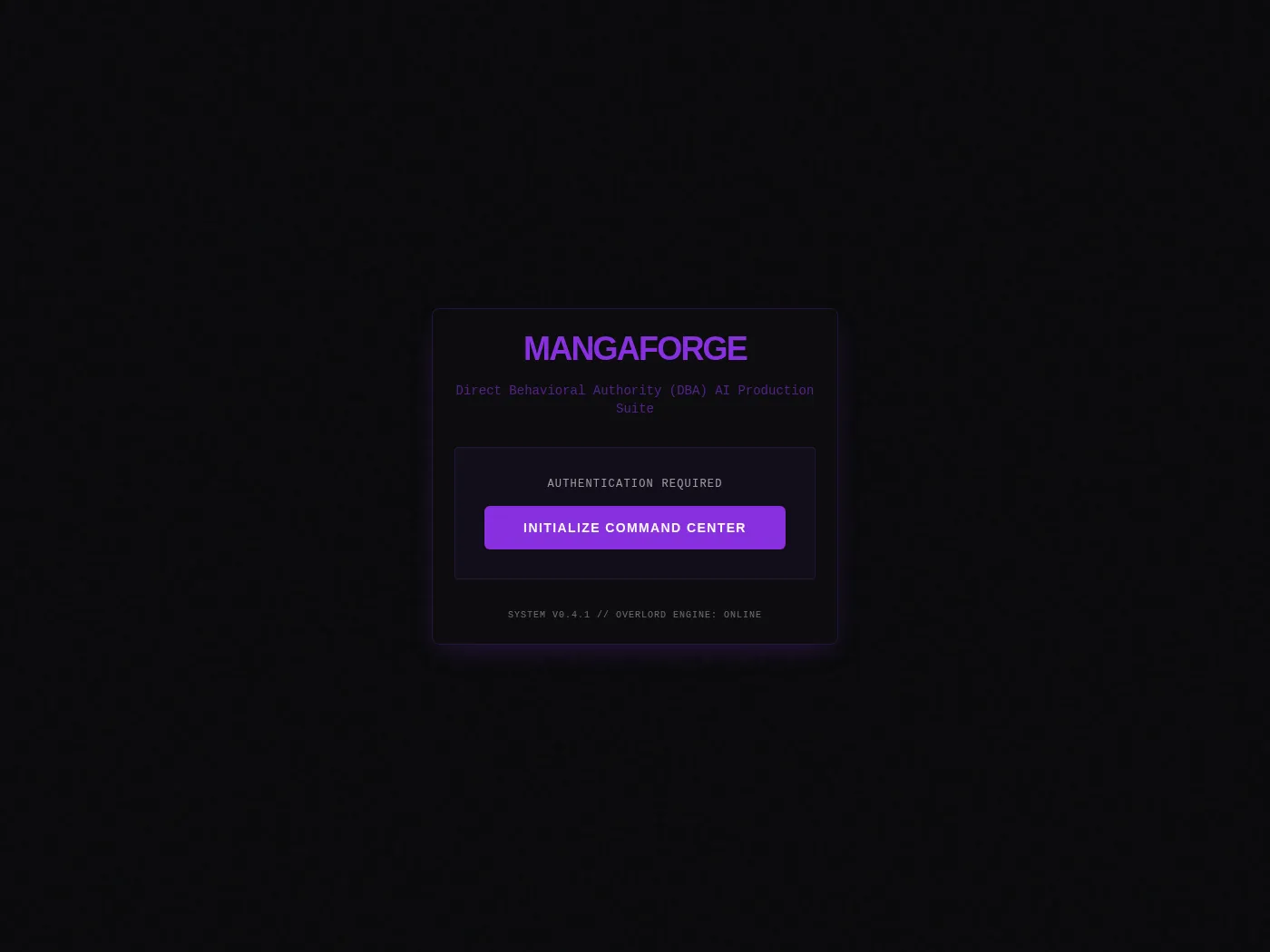 MangaForge AI Studio