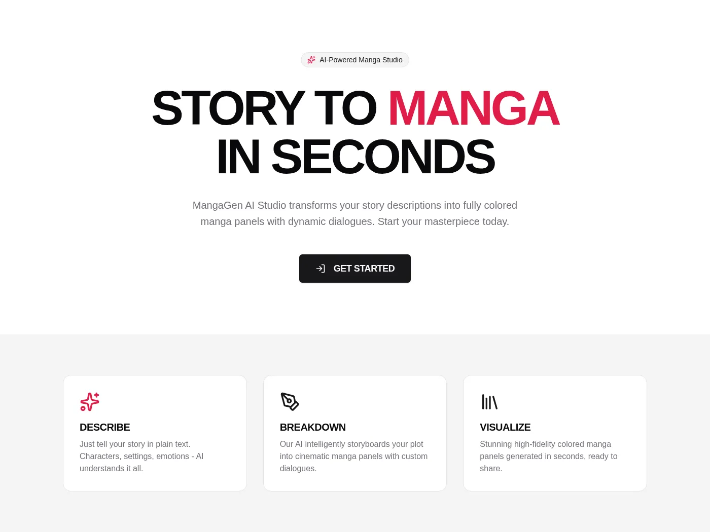 MangaGen AI Studio