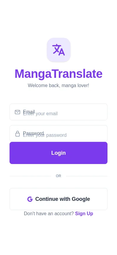Manga Translate App